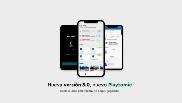 Nueva versión de Playtomic: más intuitiva y mucho más funcional